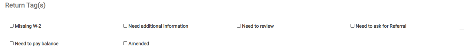 ProWeb: Return Tags – Support