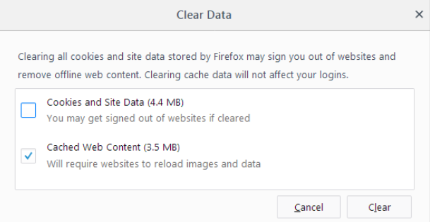 Clearing Cache in a Browser – Support