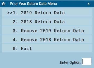Desktop: Entering Prior Year Data For Comparison – Support